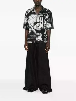 LỰU ĐẠN Skull-print Shirt