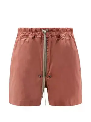 Rick Owens Drawstring Zip Shorts - Brown