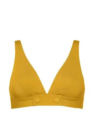 ERES Charme Button-Detail Bikini Top Yellow