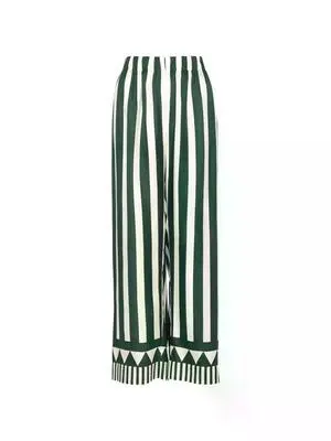ERES Pacha Striped-pattern Trousers - Green