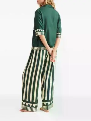 ERES Pacha Striped-pattern Trousers - Green