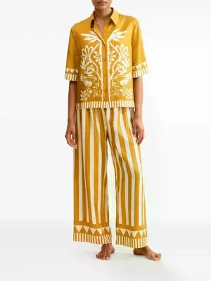 ERES Floral Print Silk Shirt - Yellow