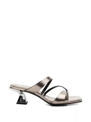DONNARÌ Leather Strappy Sandals