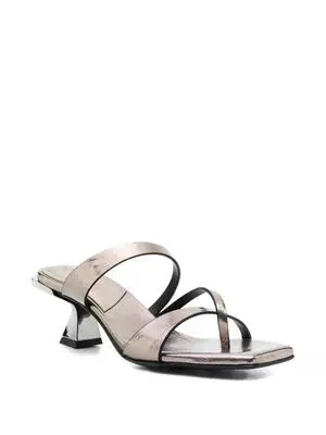 DONNARÌ Leather Strappy Sandals