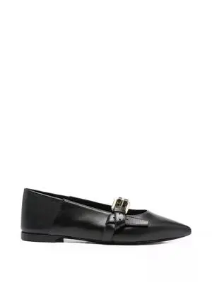 Moschino Buckle Strap Ballet Flats