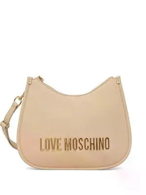 Moschino Logo-lettering Satchel - Neutrals