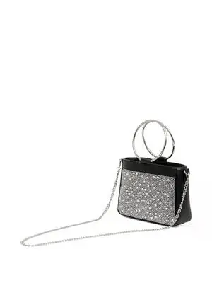 Moschino Rhinestone Ring-handle Tote Bag