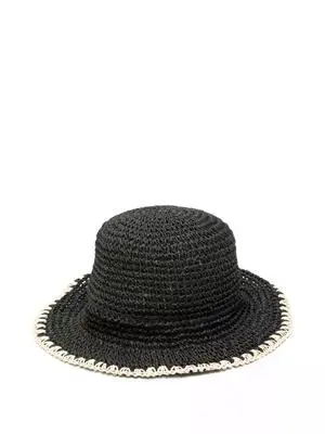 BY MALENE BIRGER Woven-trim Hat - Black