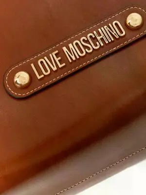 Moschino Logo-applique Tote Bag - Brown