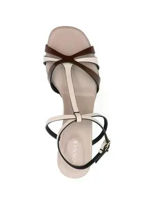 DONNARÌ Leather Strappy Sandals
