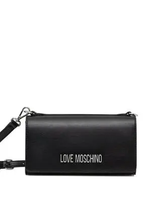 Moschino Logo-plaque Cross Body Bag - Black