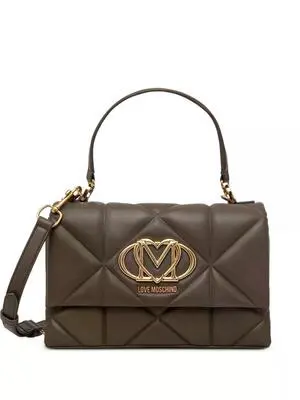 Moschino Quilted Top-handle Tote Bag - Brown