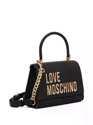 Moschino Chain-strap Top Handle Tote Bag - Black