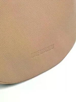 Moschino Grained Adjustable Shoulder Bag - Neutrals