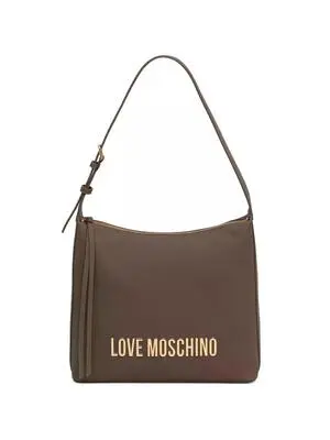 Moschino Logo-plaque Tote Bag - Brown