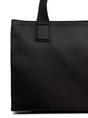 Moschino Embossed Logo Tote Bag - Black
