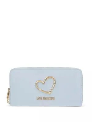 Moschino Heart-motif Zip Wallet - Blue