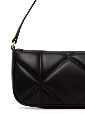 Moschino Quilted Logo-plaque Tote Bag - Black