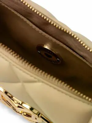 Moschino Quilted Logo-plaque Tote - Neutrals