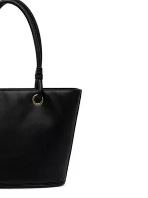 Moschino Braided-handle Heart-detail Tote Bag