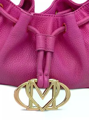 Moschino Logo-plaque Shoulder Bag With Drawstring