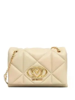 Moschino Quilted Cross Body Bag - Neutrals