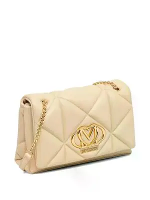 Moschino Quilted Cross Body Bag - Neutrals
