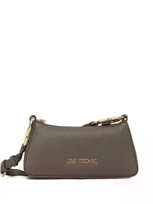 Moschino Logo-charm Shoulder Bag - Brown