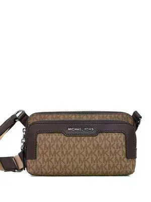 Michael Kors Hudson Signature Messenger Bag - Brown