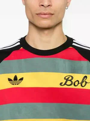 Adidas Bob Marley Originals Striped T-shirt - Black