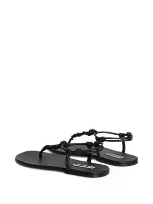 JIL SANDER Knotted-strap Flat Sandals