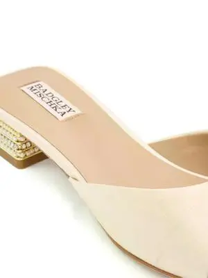 Badgley Mischka Oahu Crystal-embellished Block-heel Sandals - Neutrals
