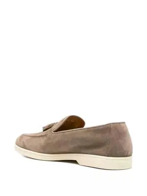 DOUCAL'S Tassel Suede Loafers - Grey
