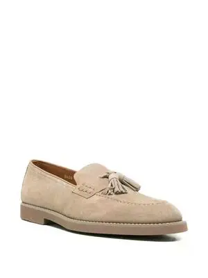 DOUCAL'S Tassel Suede Loafers