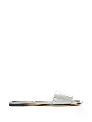 Vince Valeria Square-toe Sandals - Silver