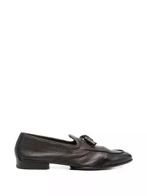DOUCAL'S Tassel Leather Loafers - Brown