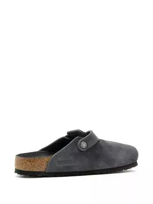 BIRKENSTOCK Buckle-strap Slippers - Grey