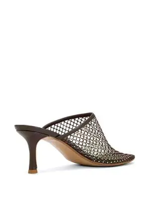 Senso Pam Crystal-embellished Mules - Brown