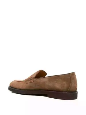 DOUCAL'S Panelled Suede Loafers