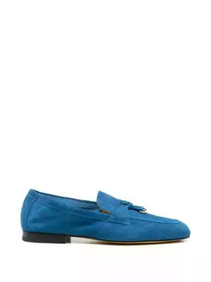 DOUCAL'S Calf Suede Tassel Loafers