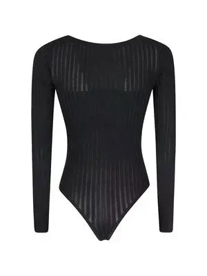 Elisabetta Franchi Buttoned Long-sleeve Bodysuit