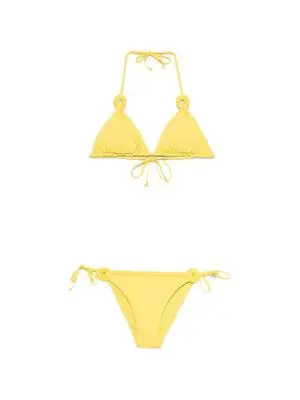 FISICO Crochet-detail Bikini - Yellow