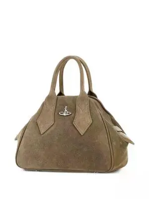 VIVIENNE WESTWOOD Yasmine Orb-detail Leather Tote Bag - Grey