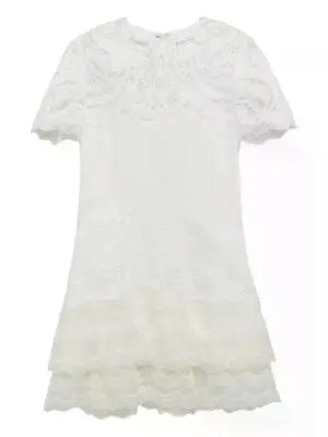 Simkhai Paislee Lace-detail Mini Dress - White