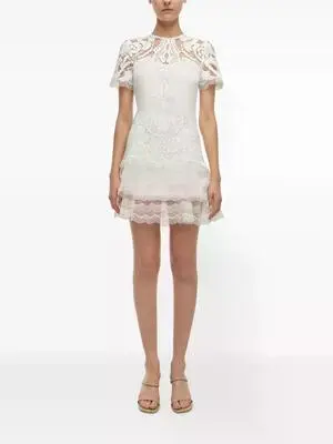 Simkhai Paislee Lace-detail Mini Dress - White