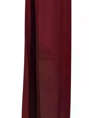 Saint Laurent Short Sleeve Maxi Dress - Red