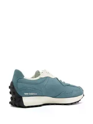 NEW BALANCE 327 Suede Panelled Sneakers - Blue