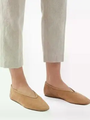 Le Monde Beryl Pointed-toe Suede Pumps - Neutrals