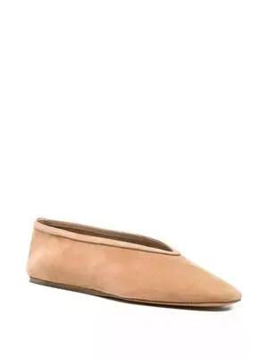 Le Monde Beryl Pointed-toe Suede Pumps - Neutrals