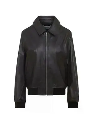 YVES SALOMON Zip-up Jacket - Brown